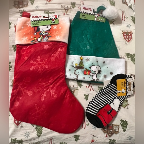 Peanuts | Holiday | Nwtpeanuts Christmas Snoopy Bundle | Poshmark